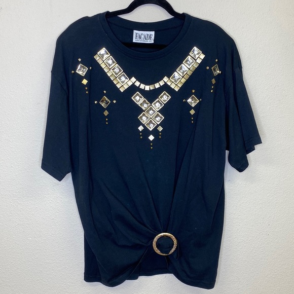 FACADE | Tops | Vintage Jewel Top By Facade Xl | Poshmark